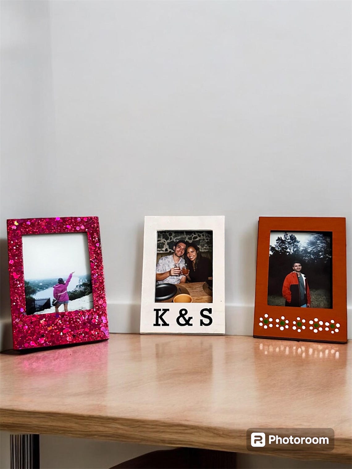 Hot Pink GLITTER Mini-picture Frame for Fujifilm Instax Mini or Small ...