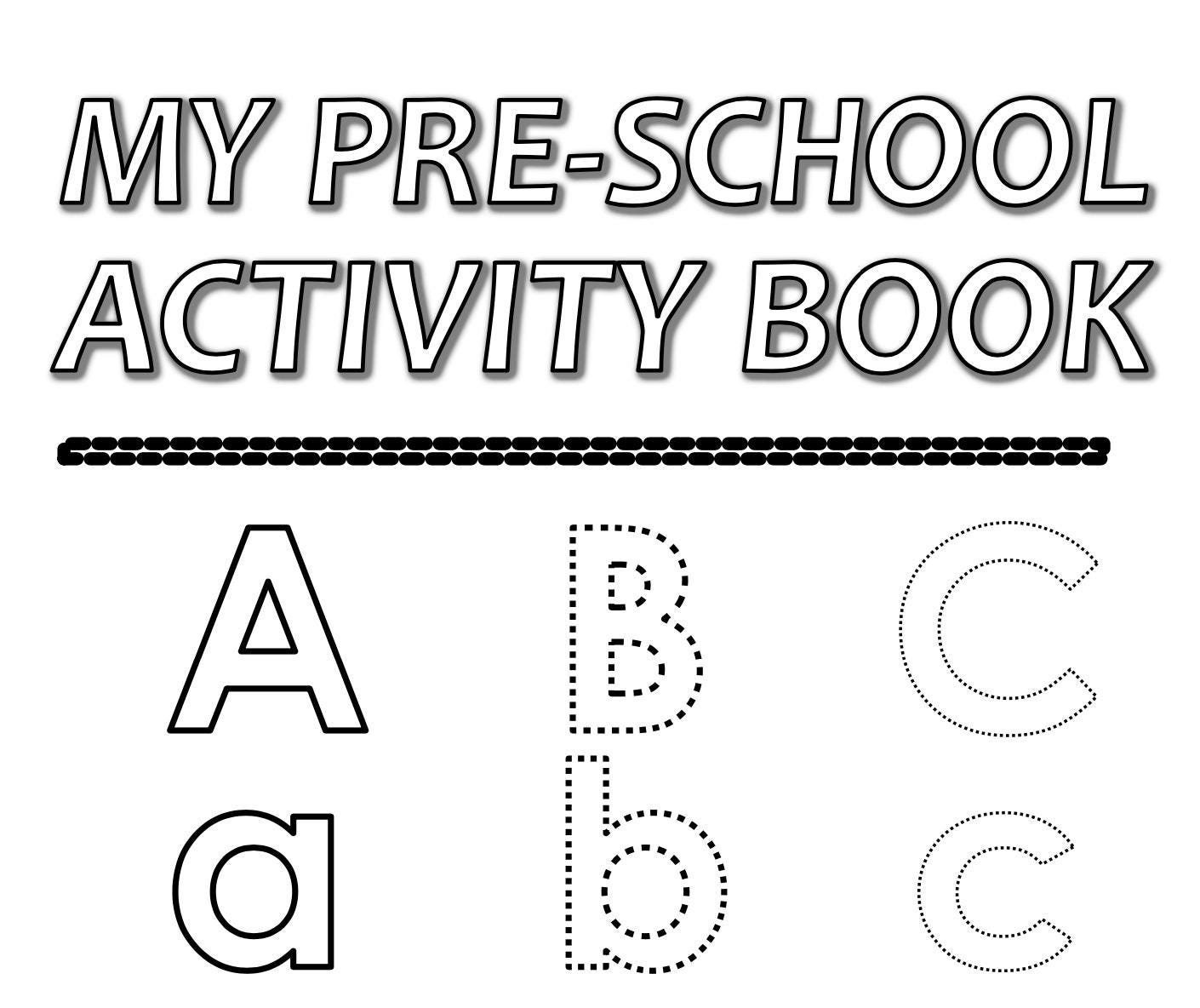 My Pre-school Activity Book - Etsy
