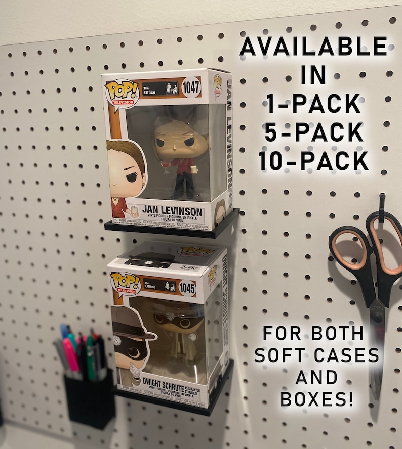 Funko Pop Floating Display Shelf for Handprint Pegboard (fits Standard ...