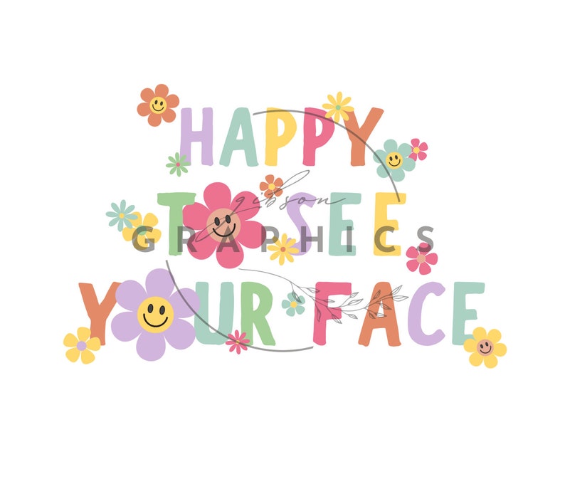 Happy to See You, Back to School PNG File, Colorful, Sublimation ...