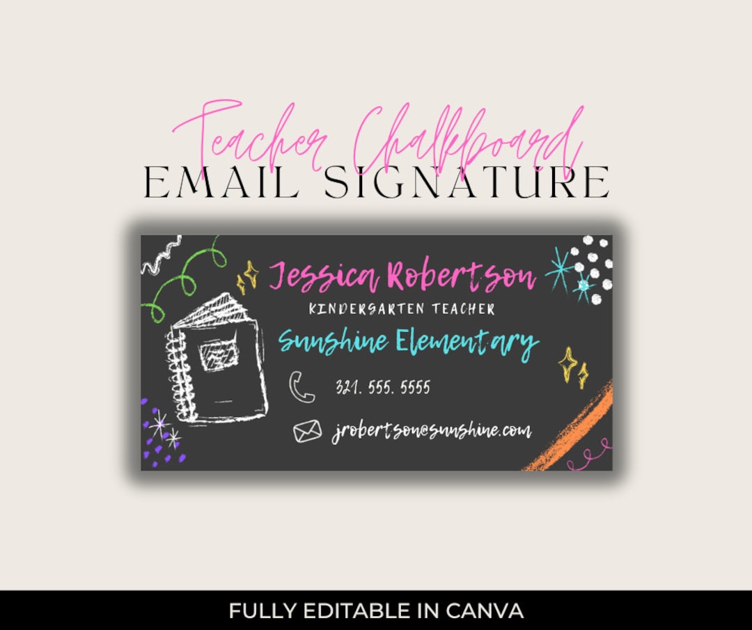 Email Signature Template, Marketing, Email Template, Branding, Canva ...