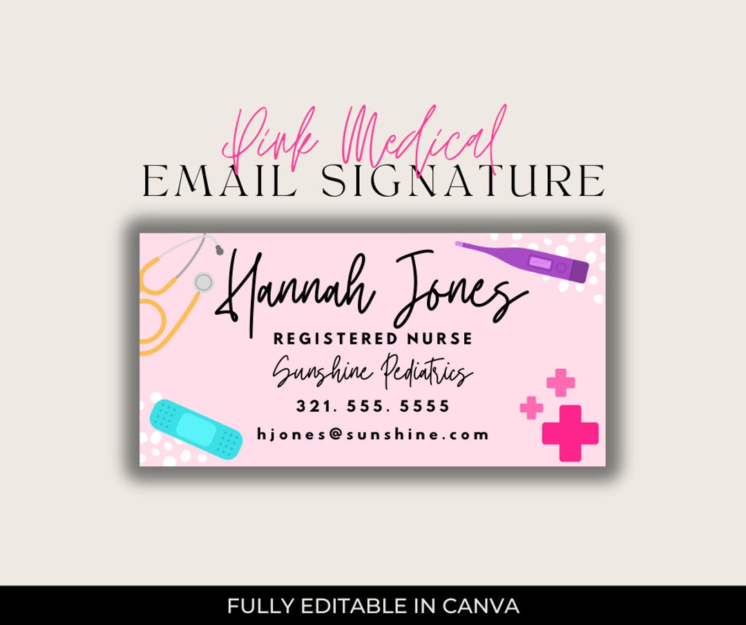 Email Signature Template, Marketing, Email Template, Branding, Canva ...