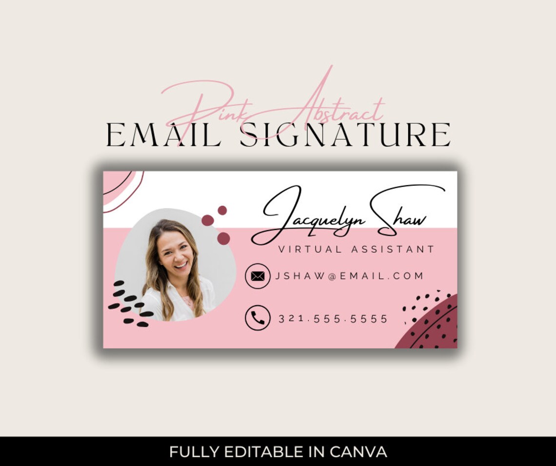 Email Signature Template, Marketing, Email Template, Branding, Canva ...