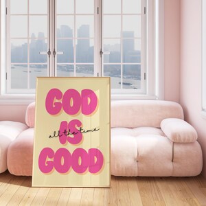 God is Good All the Time Wall Art, Christian Wall Art, Colorful ...