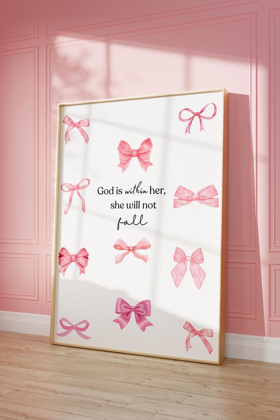God is Within Her She Will Not Fall Bible Quote, Bible Affirmation ...