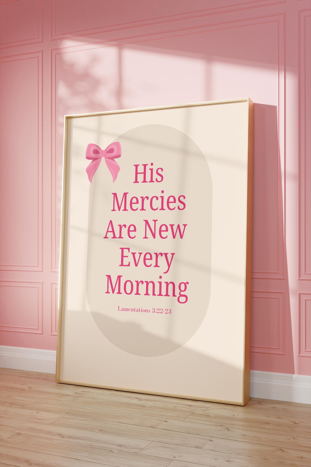 His Mercies Are New Every Morning Bible Quote, Christian Poster, Bible ...