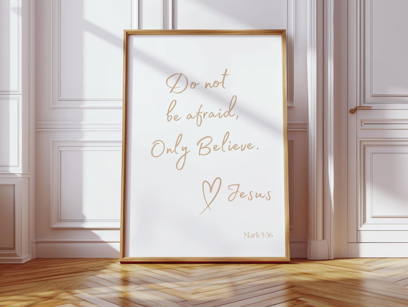 Bible Verse Poster: Do Not Be Afraid, Only Believe - Etsy