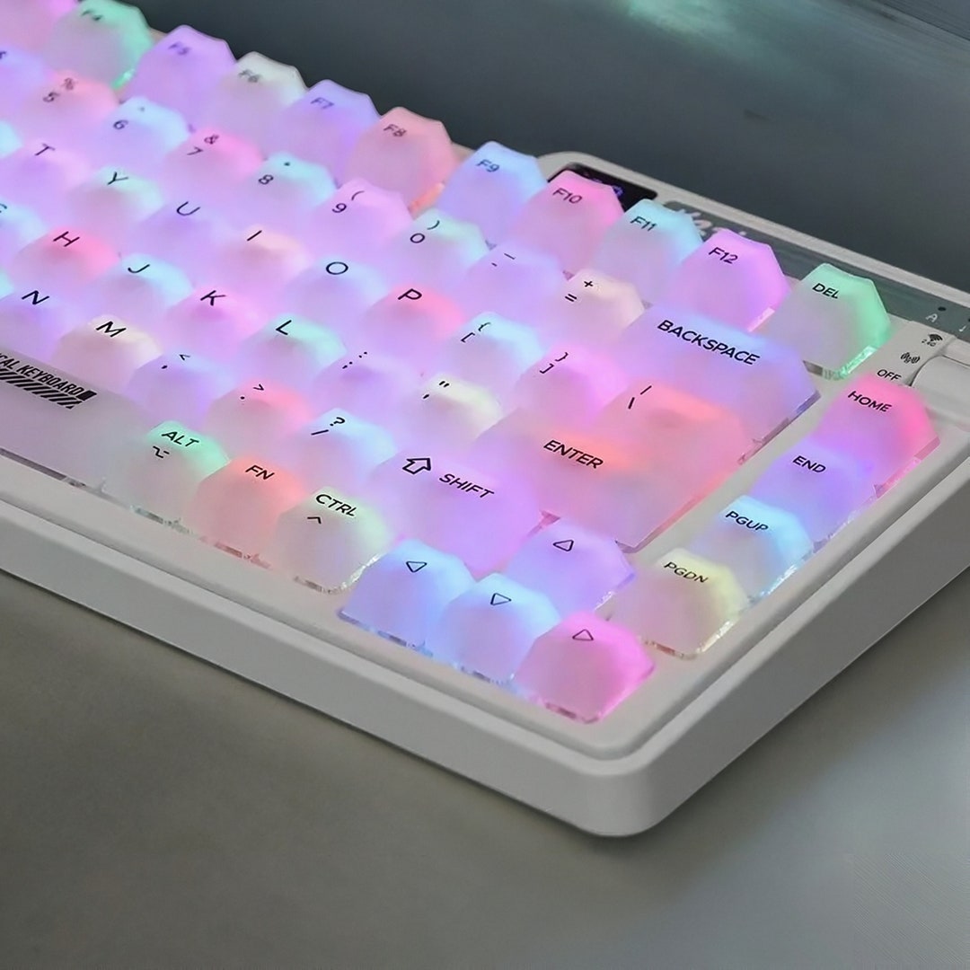 Transparent Kepcap Set, Set 122pcs, Cherry MX, Transparent Key Kaps ...