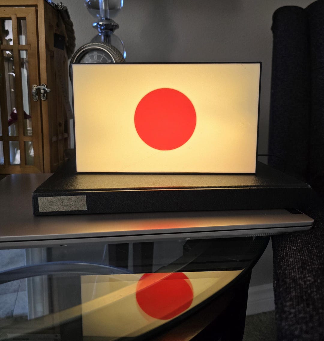 3D Printed Japanese Flag Lightbox - Etsy