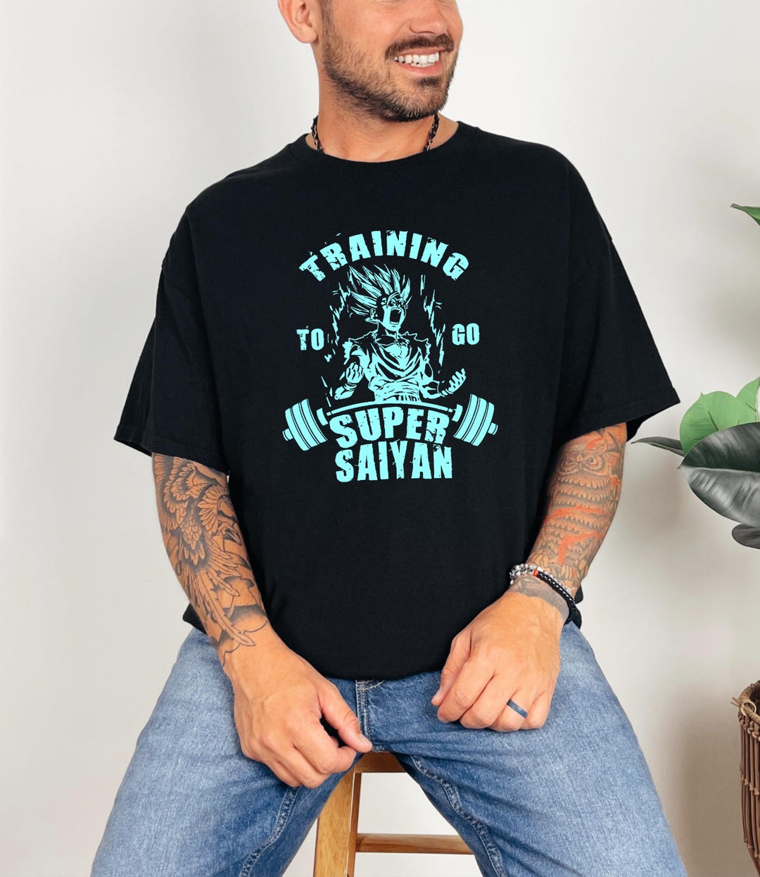 Super Saiyan DBZ Training T-shirt - Etsy