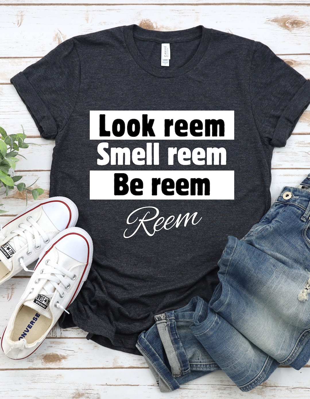 Look Reem, Smell Reem, Be Reem, Reem - Unisex Softstyle T-shirt - Reem ...