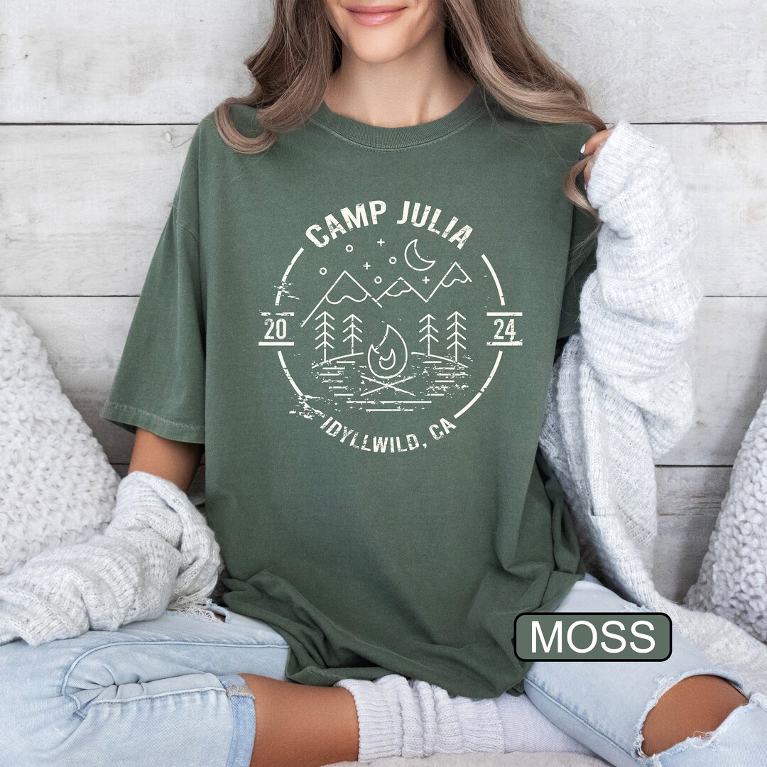 Comfort Colors® Custom Camping T-shirt, Personalized Camper Shirt ...