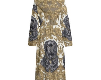 West Highland White Terrier, Baroque Dog Plush Robe, Hooded Bathrobe ...