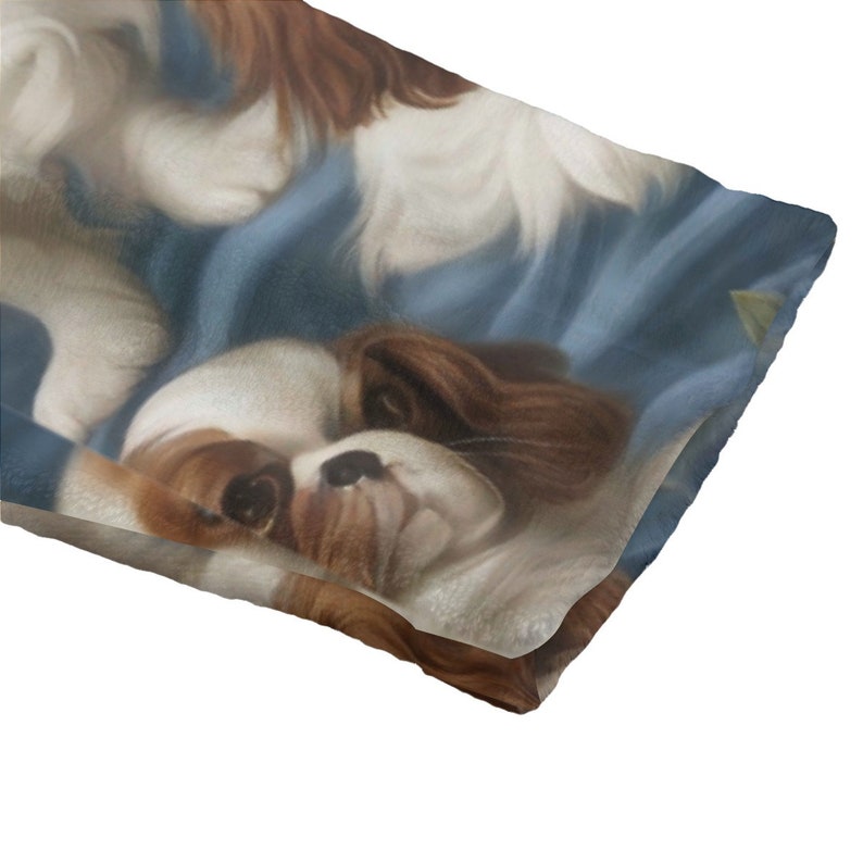 Cavalier King Charles Spaniel Dog Plush Robe, Hooded Bathrobe, Unisex ...