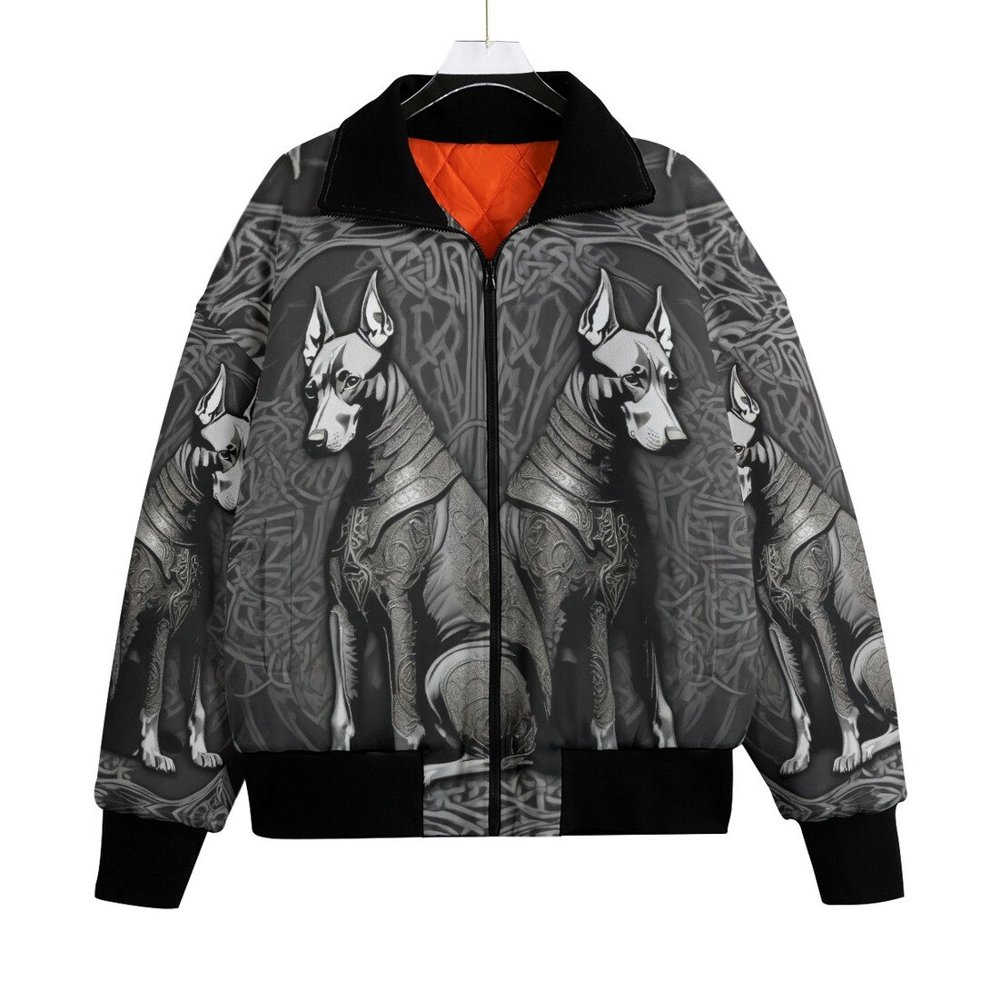 Celtic Doberman Pinscher Dog Bomber Jacket , Biker Custom Dog Coat ...
