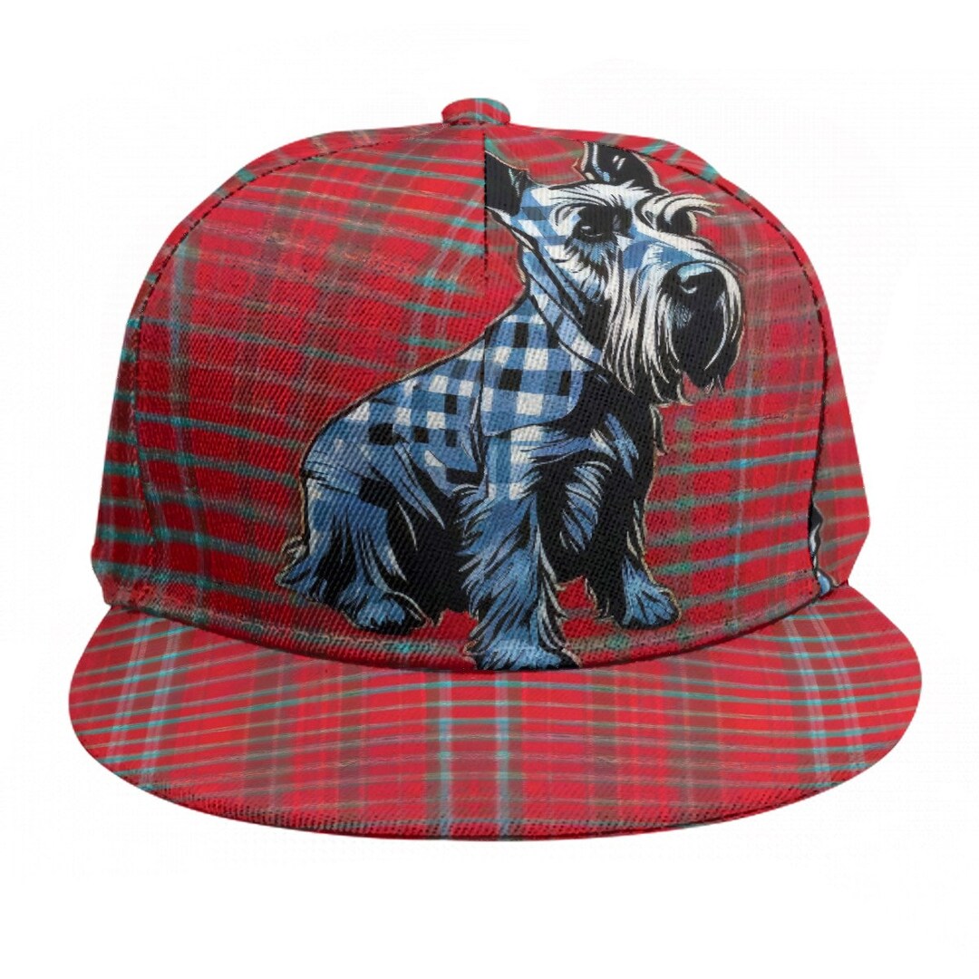 Scottish Terrier Plaid Baseball Hat,custom Dog Hat, Custom Dog Breed ...