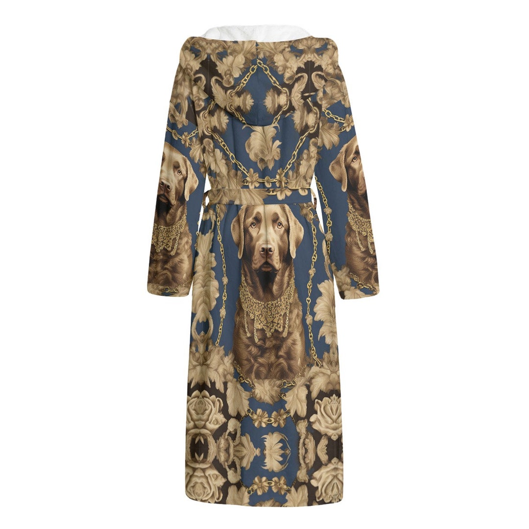 Baroque Dog Plush Robe, Chesapeake Bay Retriever Dog Breed Hooded ...