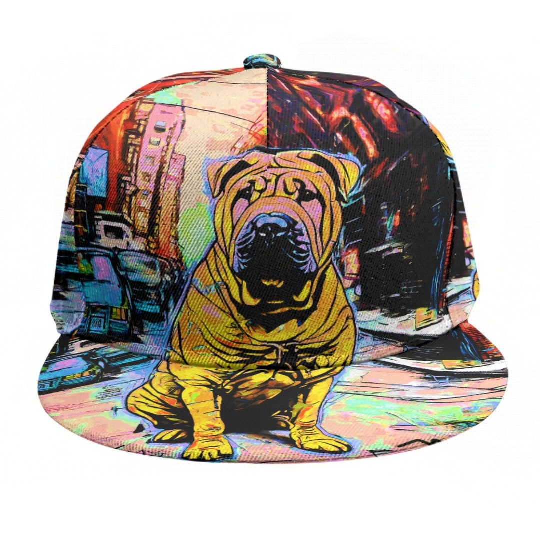 Shar Pei Graffiti Baseball Hat, Custom Dog Hat, Custom Dog Breed Cap ...