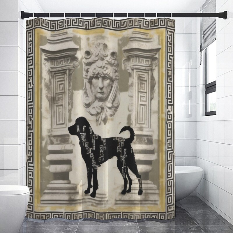 Greek Key Curtain - Etsy