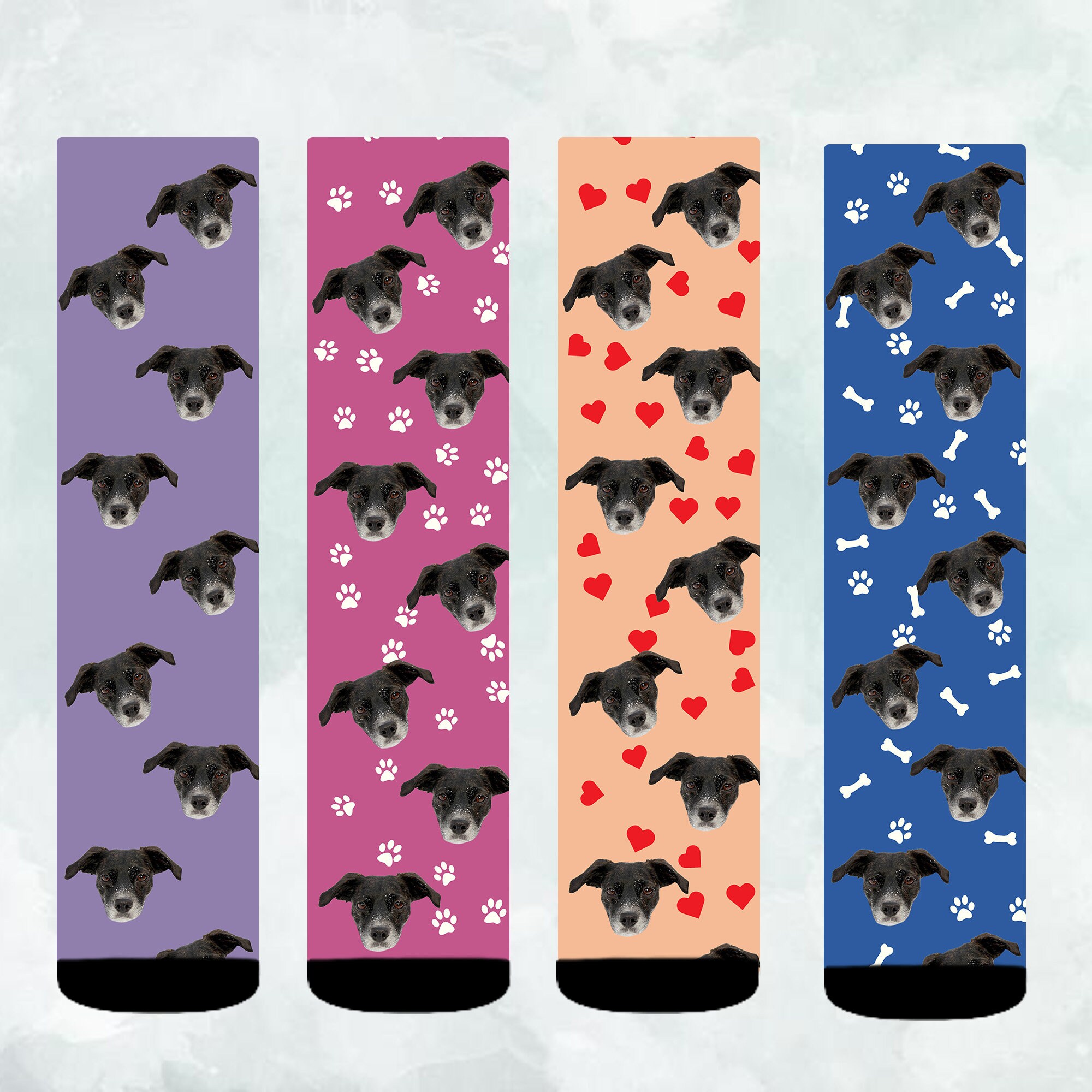 Custom Pet Socks, Dog Lovers,dog Gift, Funny Dog Socks,cute Dog ...