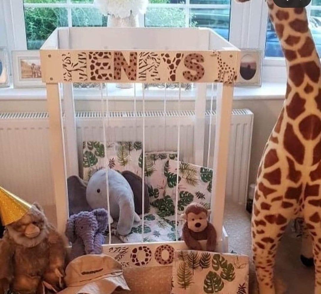 Teddy Storage Teddy Zoo Storage Wooden Personalised Storage - Etsy