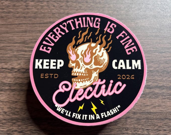 Electrician Vinyl Sticker Bundle, Waterproof, Electrician Humor ...