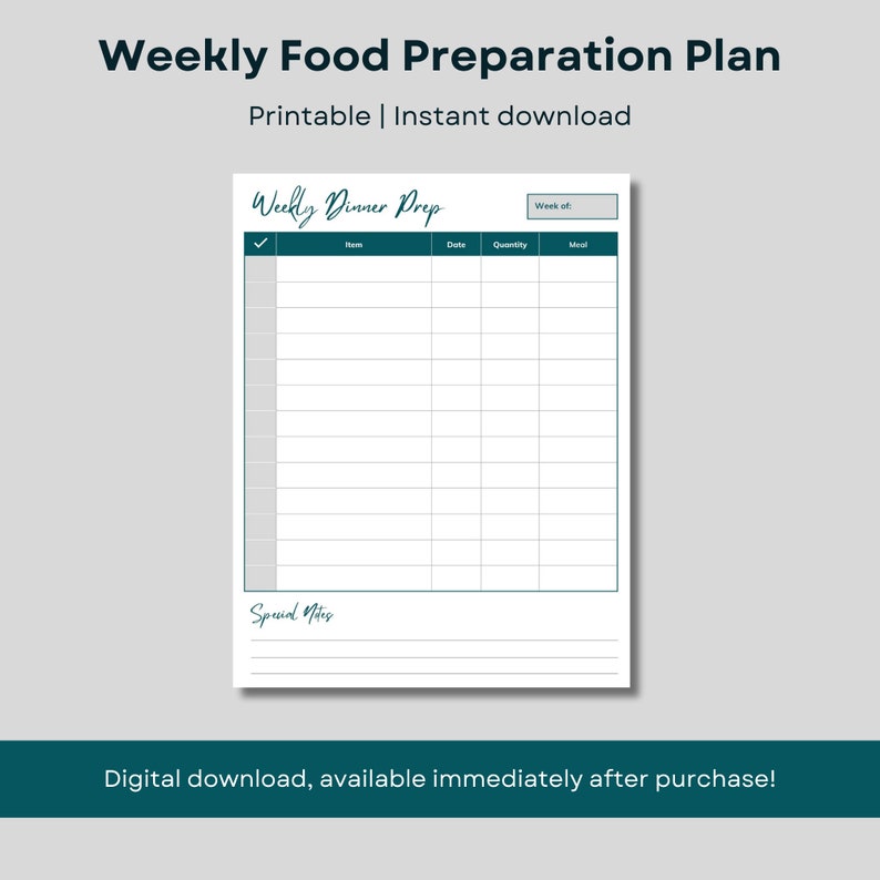 Weekly Meal Planner, Printable Meal Planners and Grocery Lists With ...