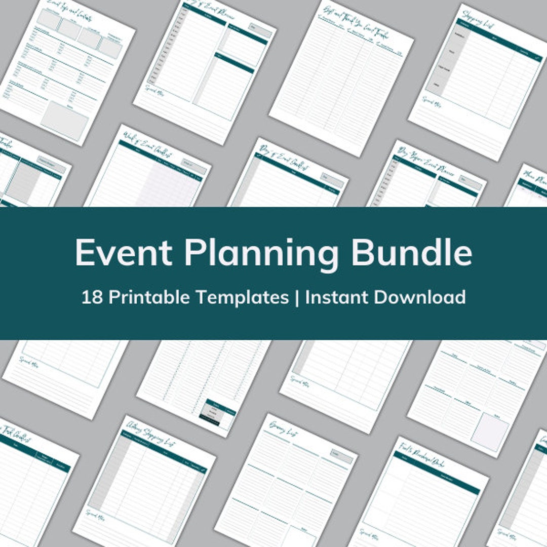 Event Planning Template Party Planning Event Planner Printable Party ...