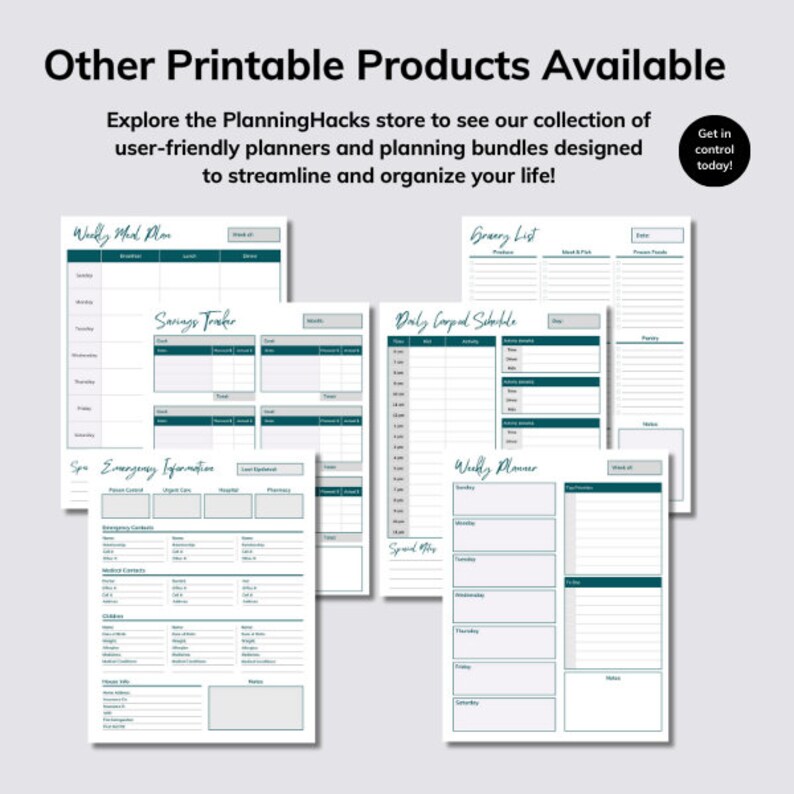 Printable Blank Monthly Calendar: Fillable Planner Template (digital ...