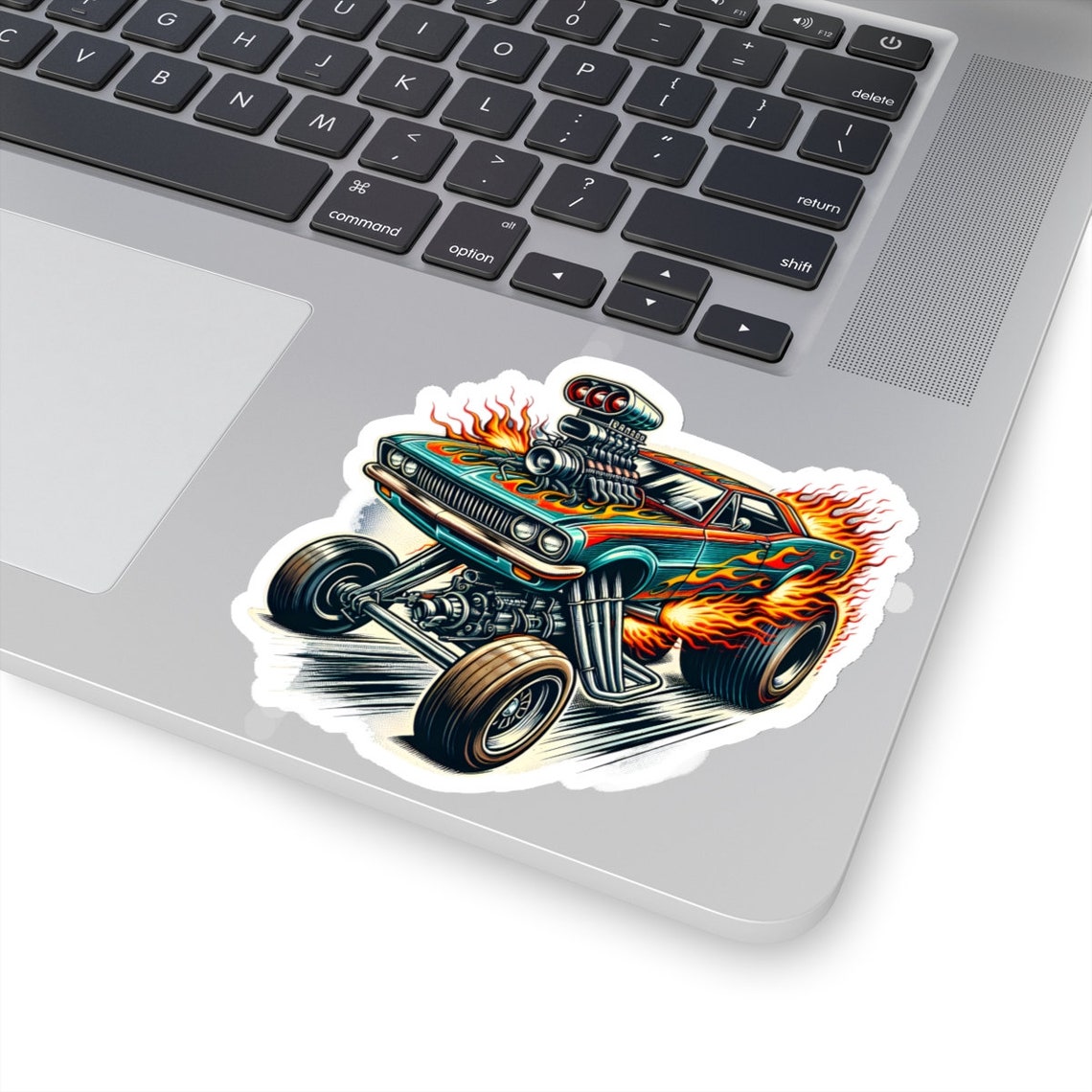 Crazy Drag Car Sticker Wacky Muscle Car Decal Kiss-cut Stickers - Etsy