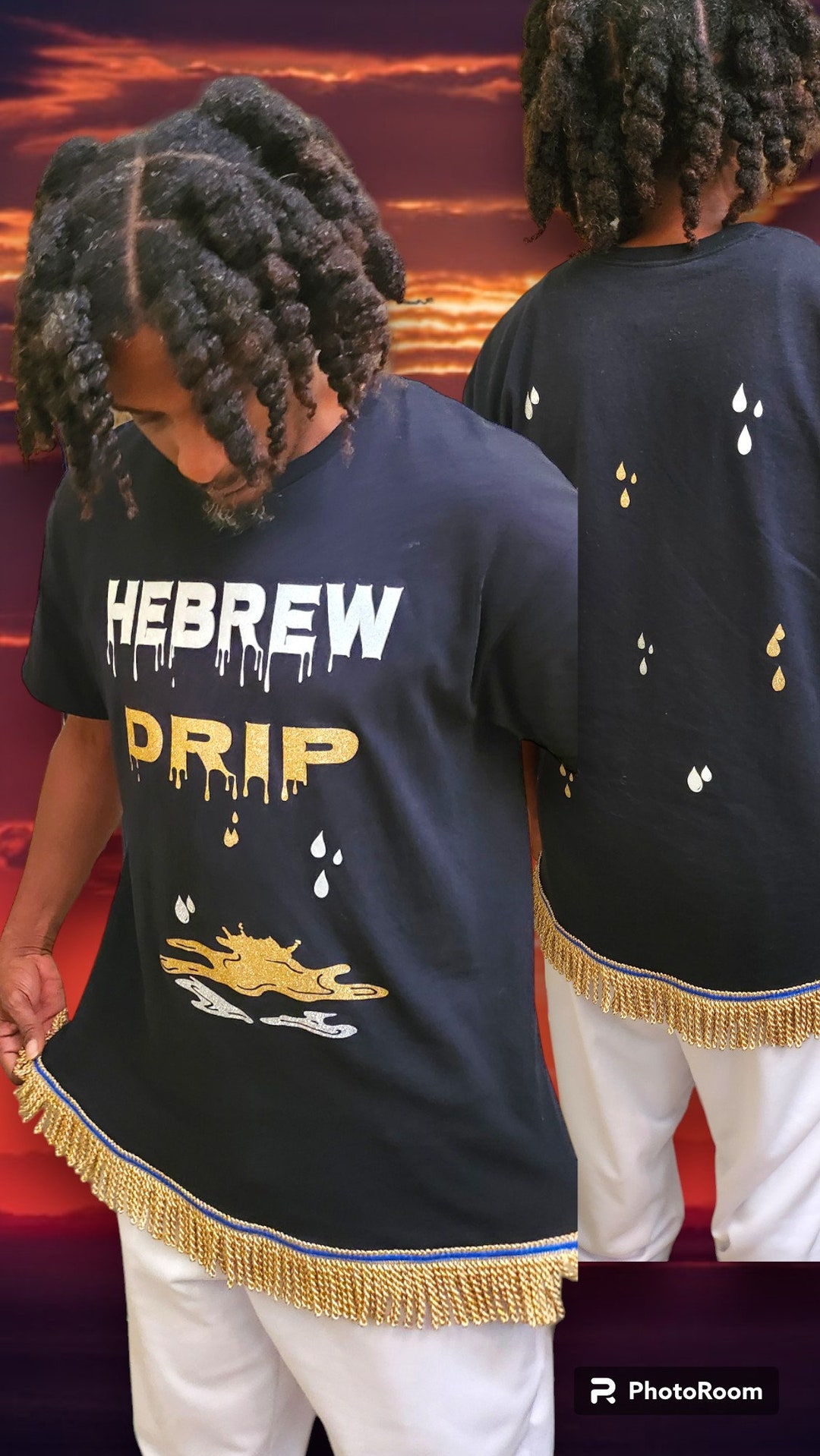 Tri-color Hebrew Drip Tshirt, Drip Tshirt, Israelite Tshirt, Swag ...