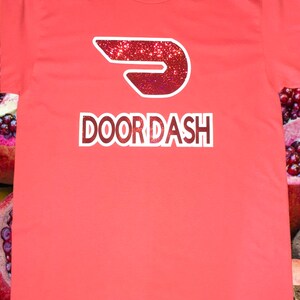 Customizable Door Dash Delivery T-shirt, Uber Eats, Uniform, Cool Tee ...