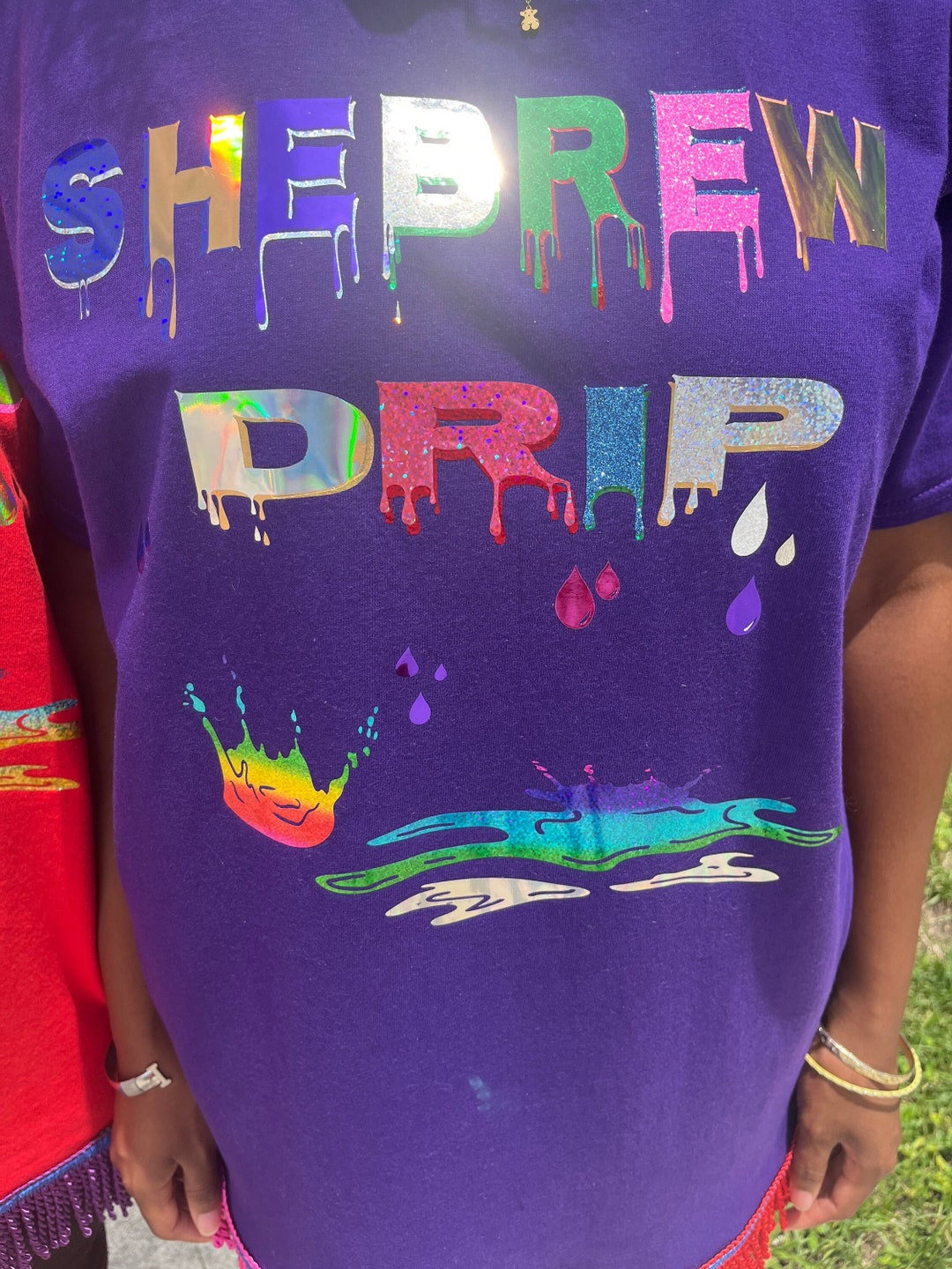 Purple Shebrew Drip Tshirt, Drip Tshirt, Israelite Tshirt, Jewish ...