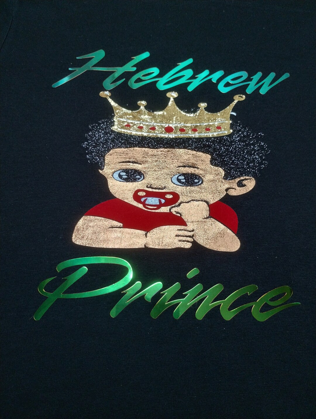 Hebrew Israelite Prince T-shirt, Future King Tee, Crowned Black Boy ...