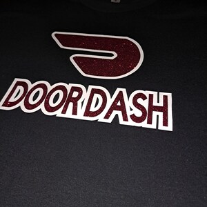 Customizable Door Dash Delivery T-shirt, Uber Eats, Uniform, Cool Tee ...