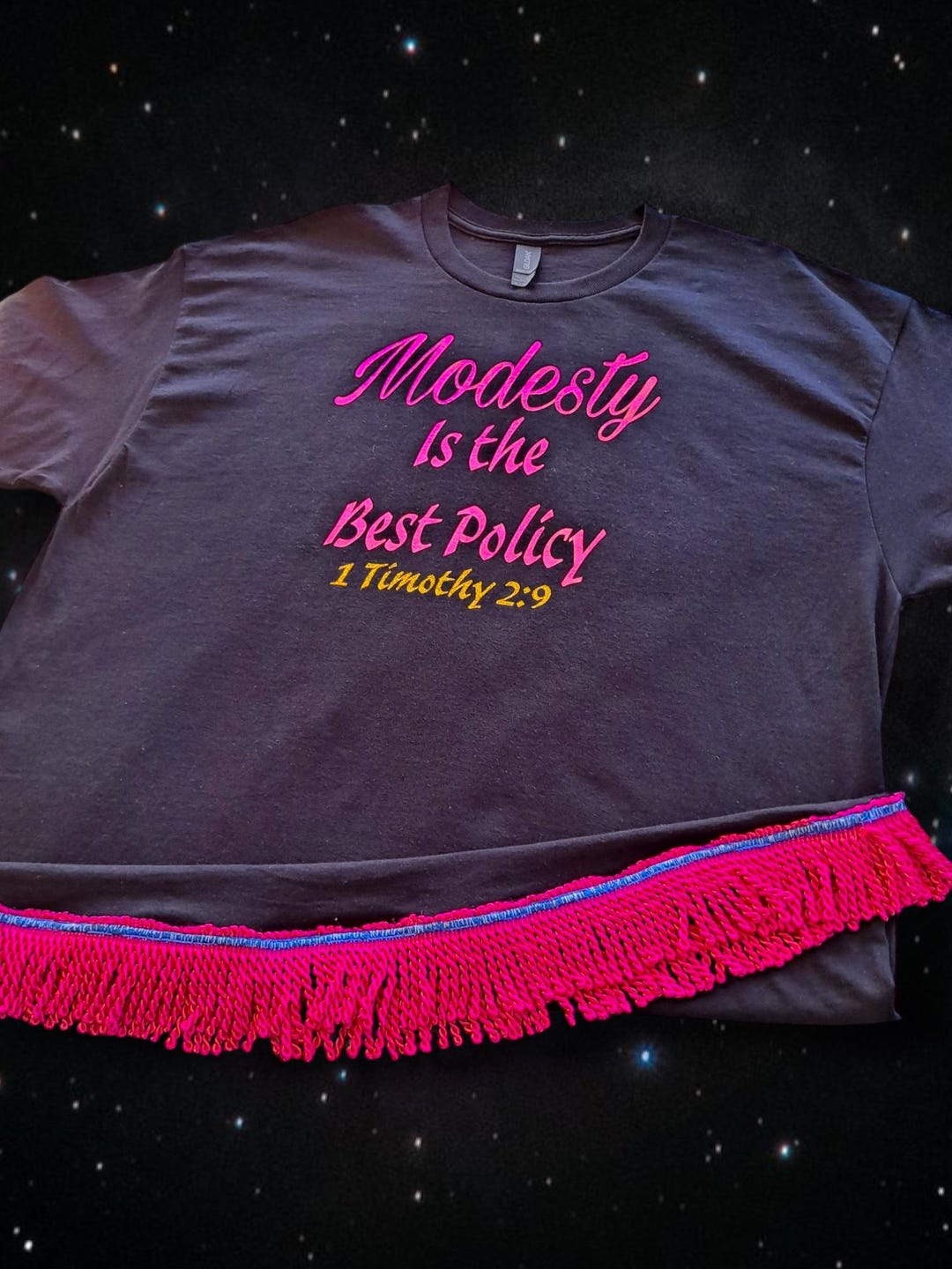 Black and Pink Modesty is the Best Policy Tshirt, 12 Tribes of Israel ...