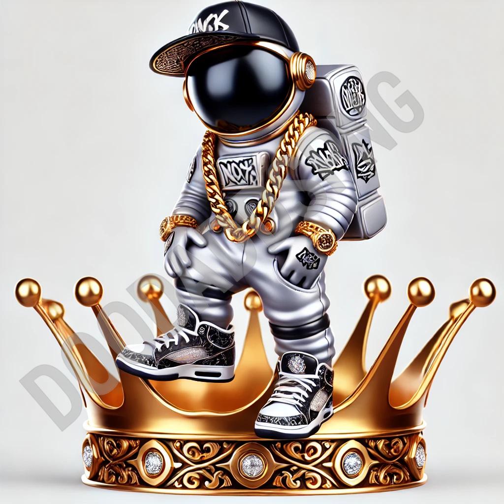 Hip Hop Astronaut King PNG Streetwear Space Rap Clipart - Etsy