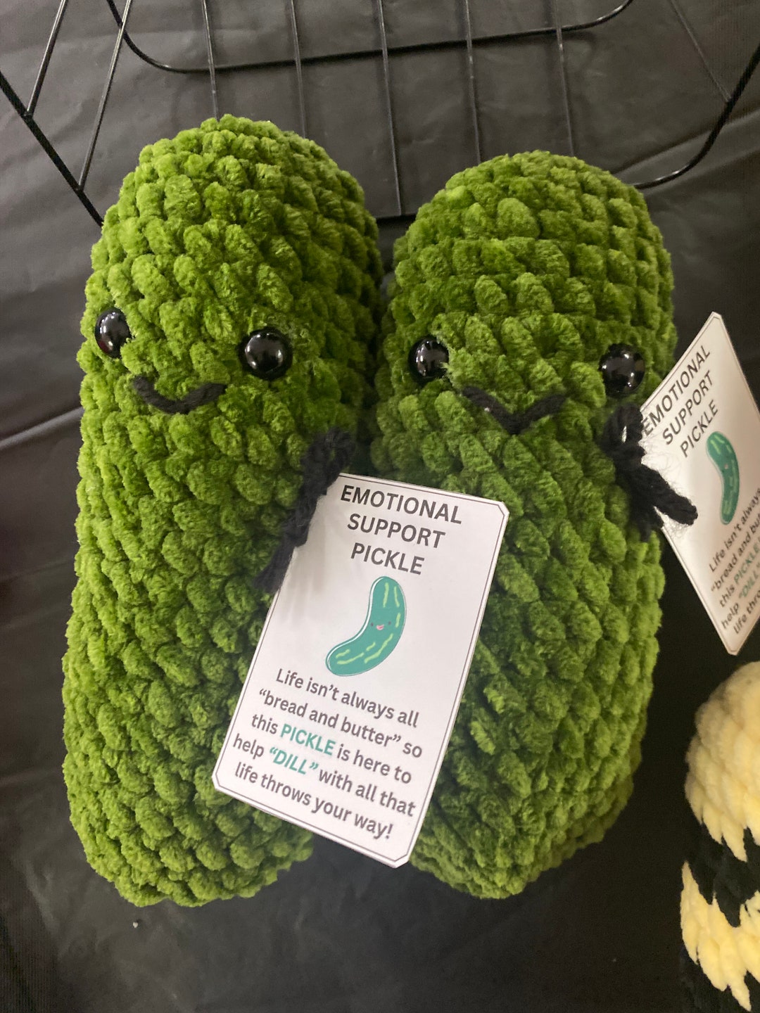 Emotional Support Pickle Crochet Plushie - Etsy