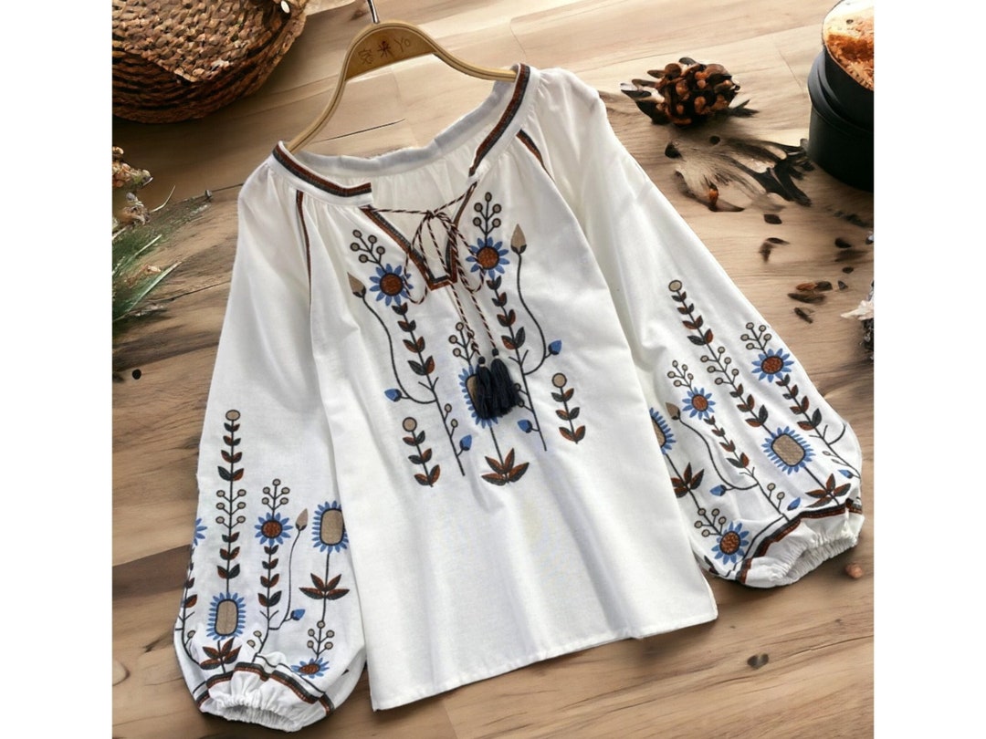 Peasant Blouse Woman, Cottagecore Top, Cottage Core Blouse, Victorian ...