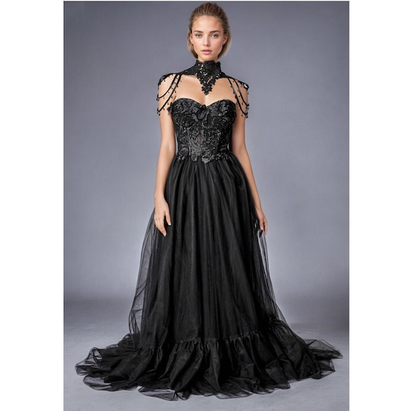 Gothic Prom Dress - Etsy