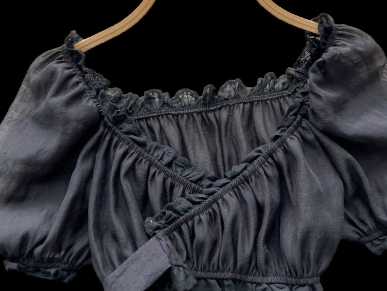 Renaissance Blouse, Medieval Blouse, Crop Top, Viking Shirt, Vampire ...