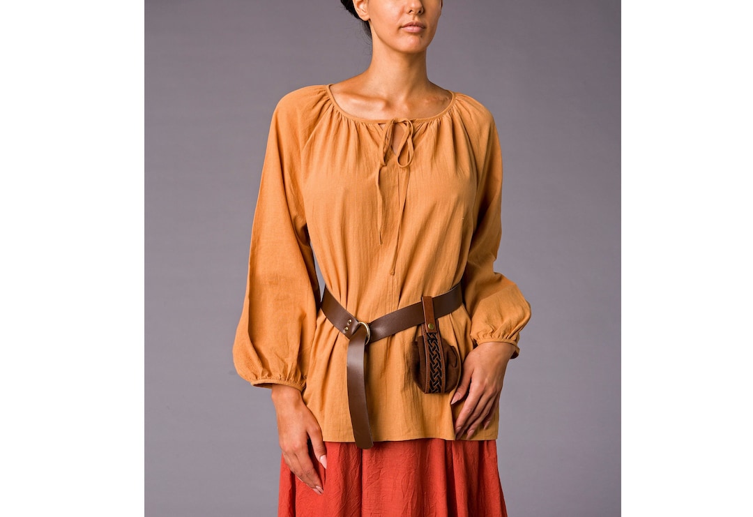 Cotton Renaissance Blouse, Medieval Blouse, Viking Shirt, Vampire Shirt ...