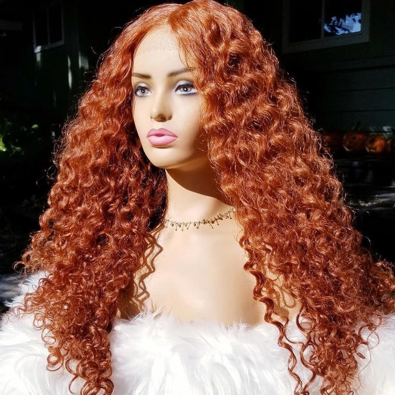 Ginger Curly Lace Front Wig - Etsy