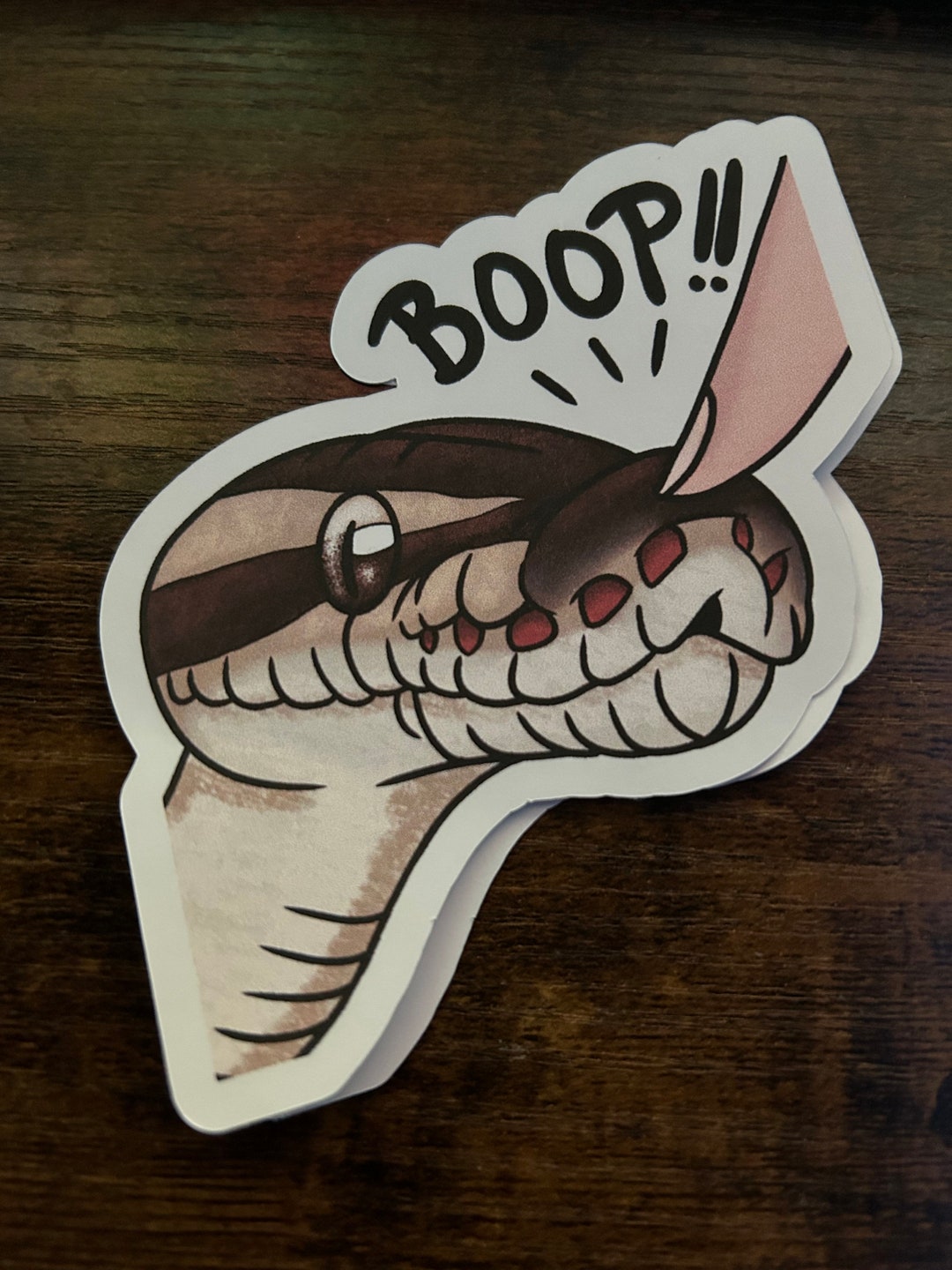 3.5 Inch Boop! Ball Python Sticker - Etsy