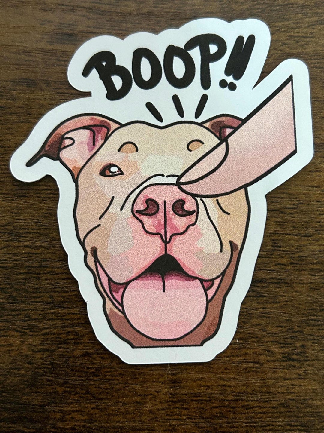 2.5 Inch Boop! Pitbull Sticker - Etsy