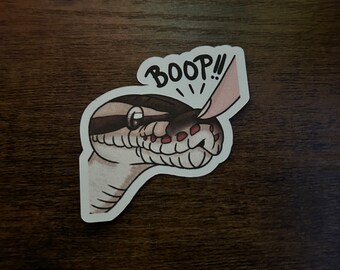 2.5 Inch Boop Ball Python Sticker - Etsy