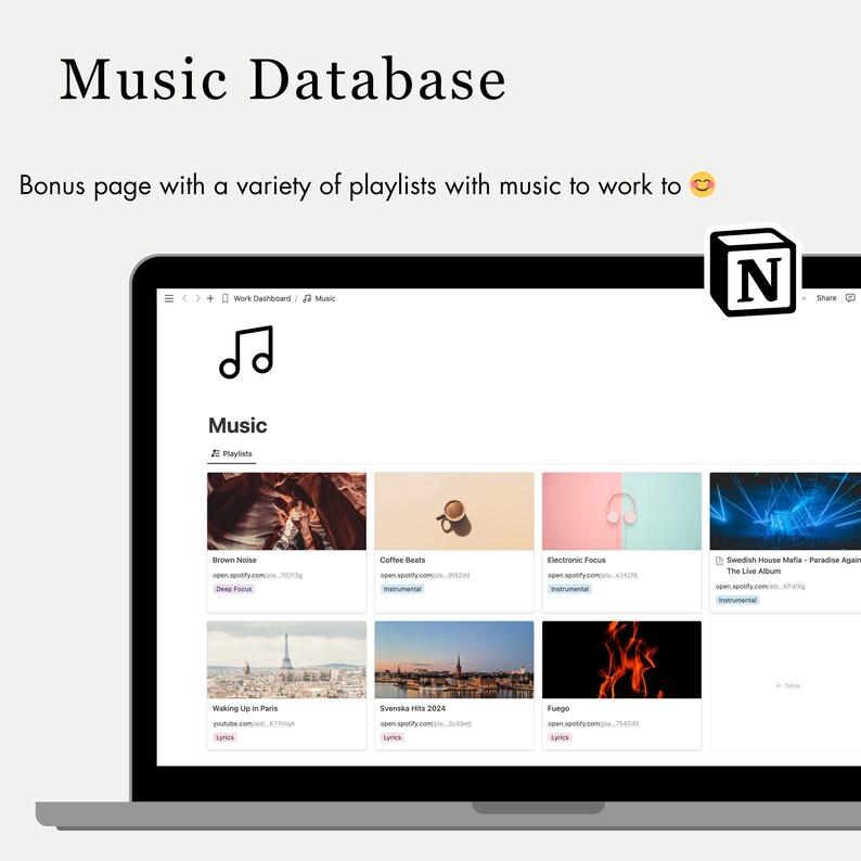 All-in-one Work Productivity Dashboard Notion Template, Business ...