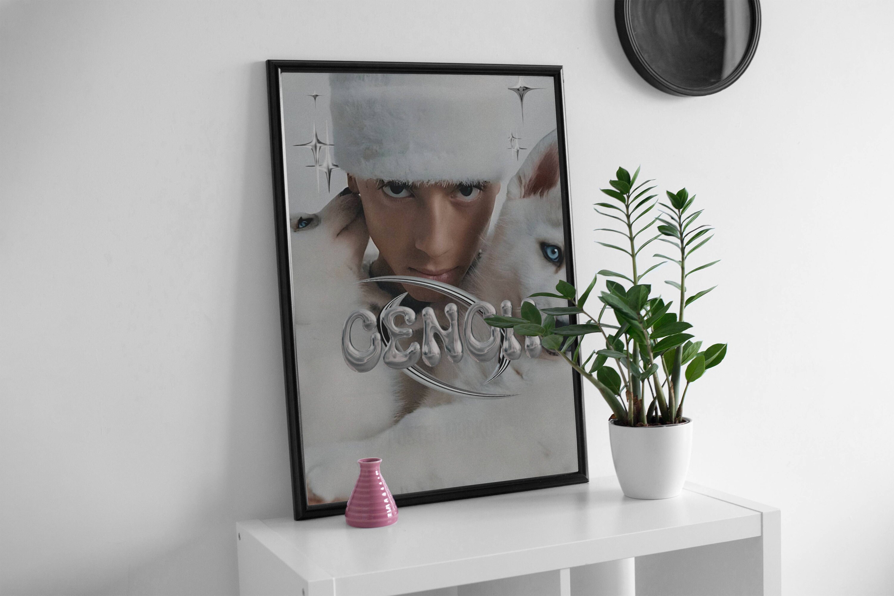 Central Cee Portrait Poster Vintage Chrome Aesthetic Poster Room Decor ...