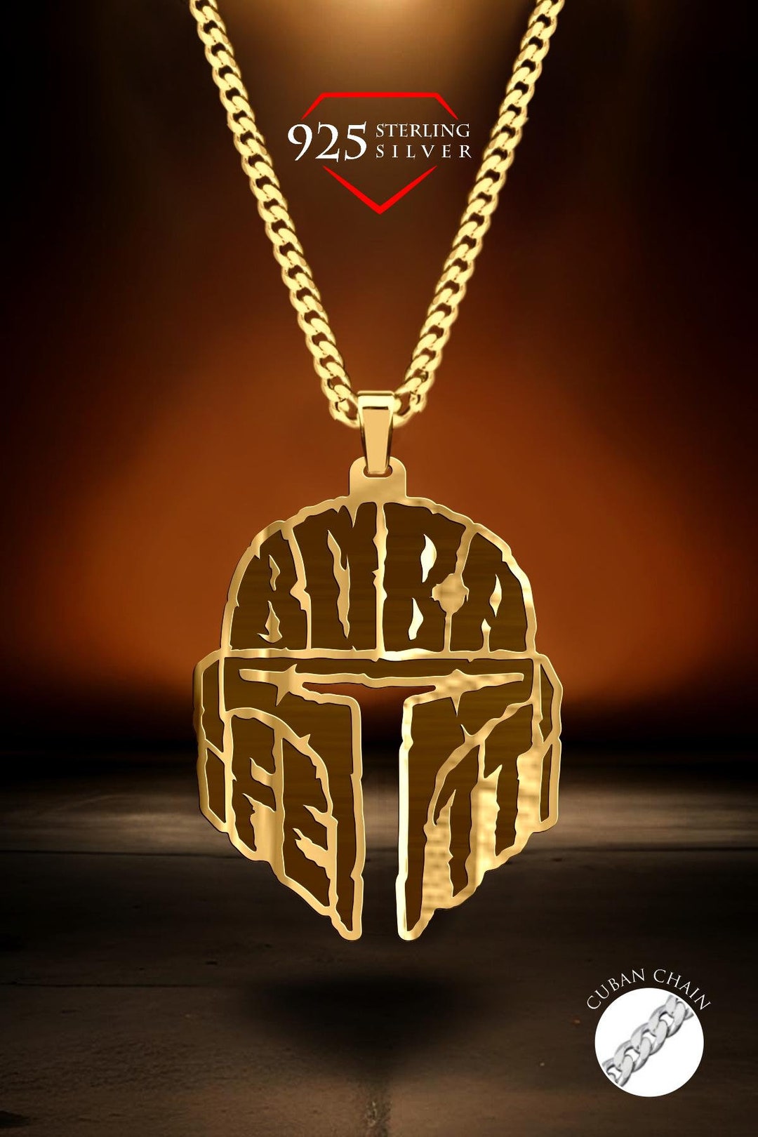 Boba Fett Cuban Chain Necklace Comic Book Necklace Avengers Movie ...