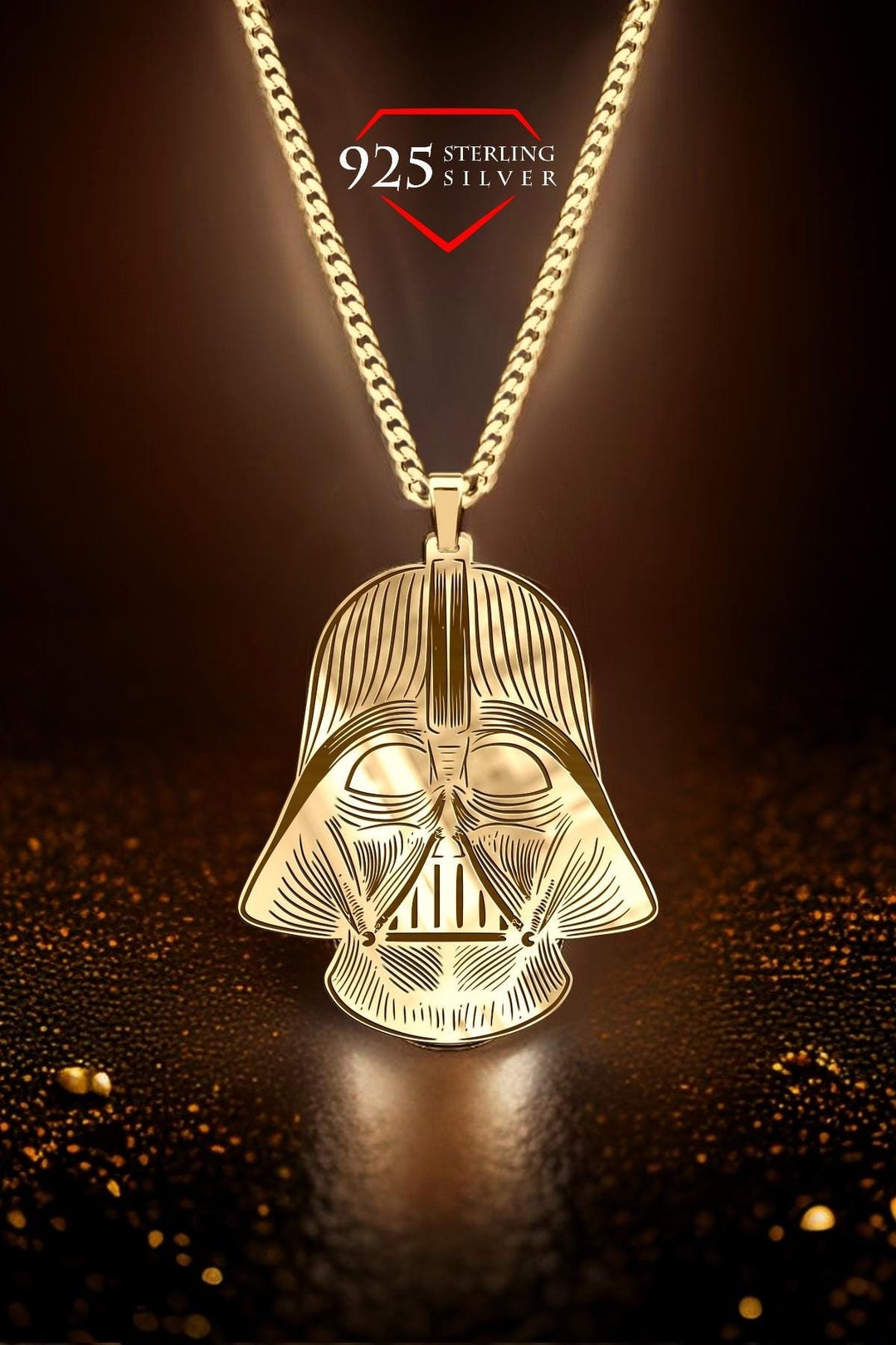 Darth Vader Cuban Chain Necklace Comic Book Necklace Avengers Movie ...